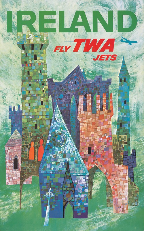 Egypt. Fly TWA by - Artvee