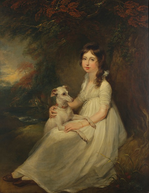 Portrait of Miss Ann Goldsmid (1782-1811) by Arthur William Devis - Artvee