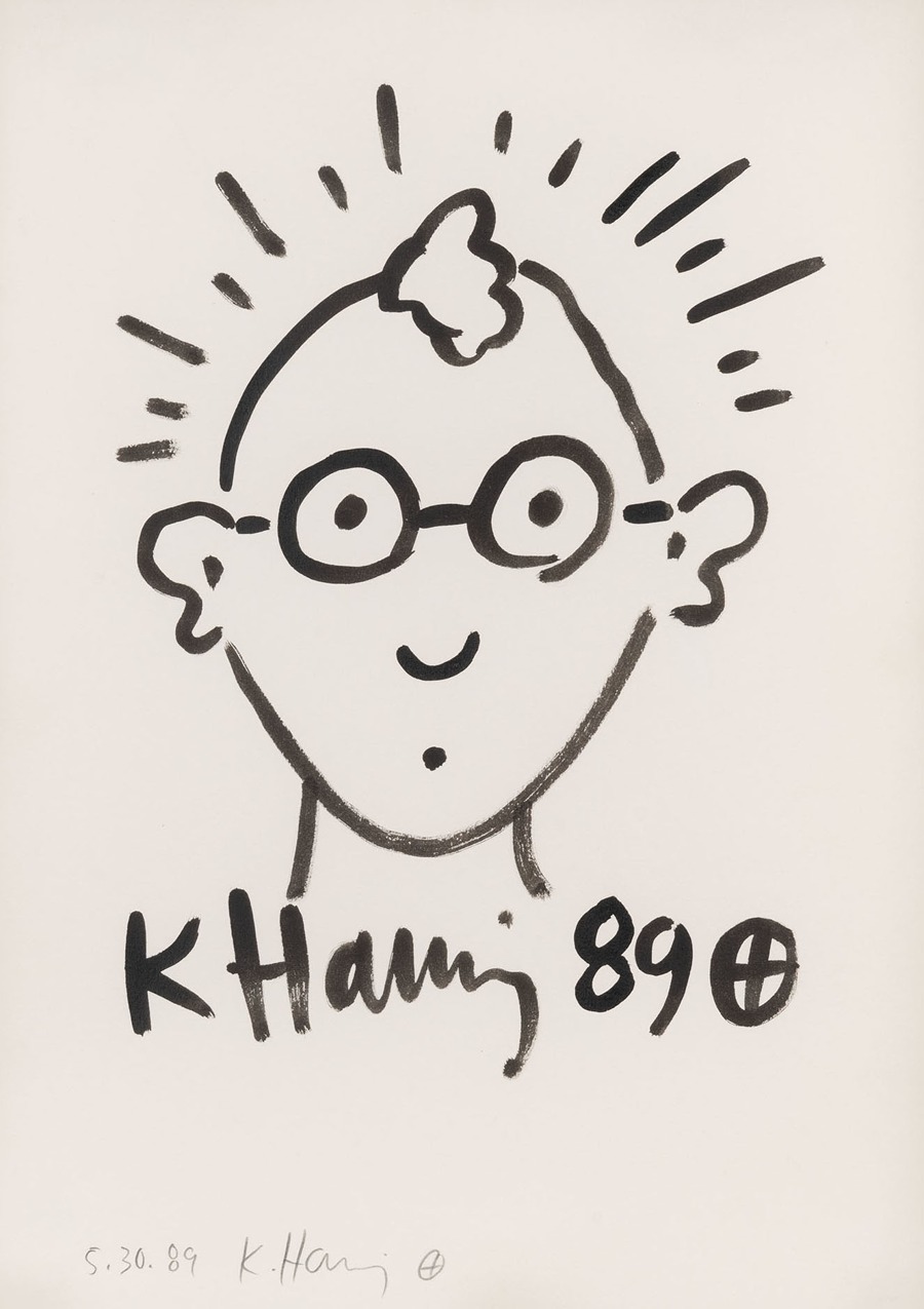 Self-Portrait by Keith Haring - Artvee