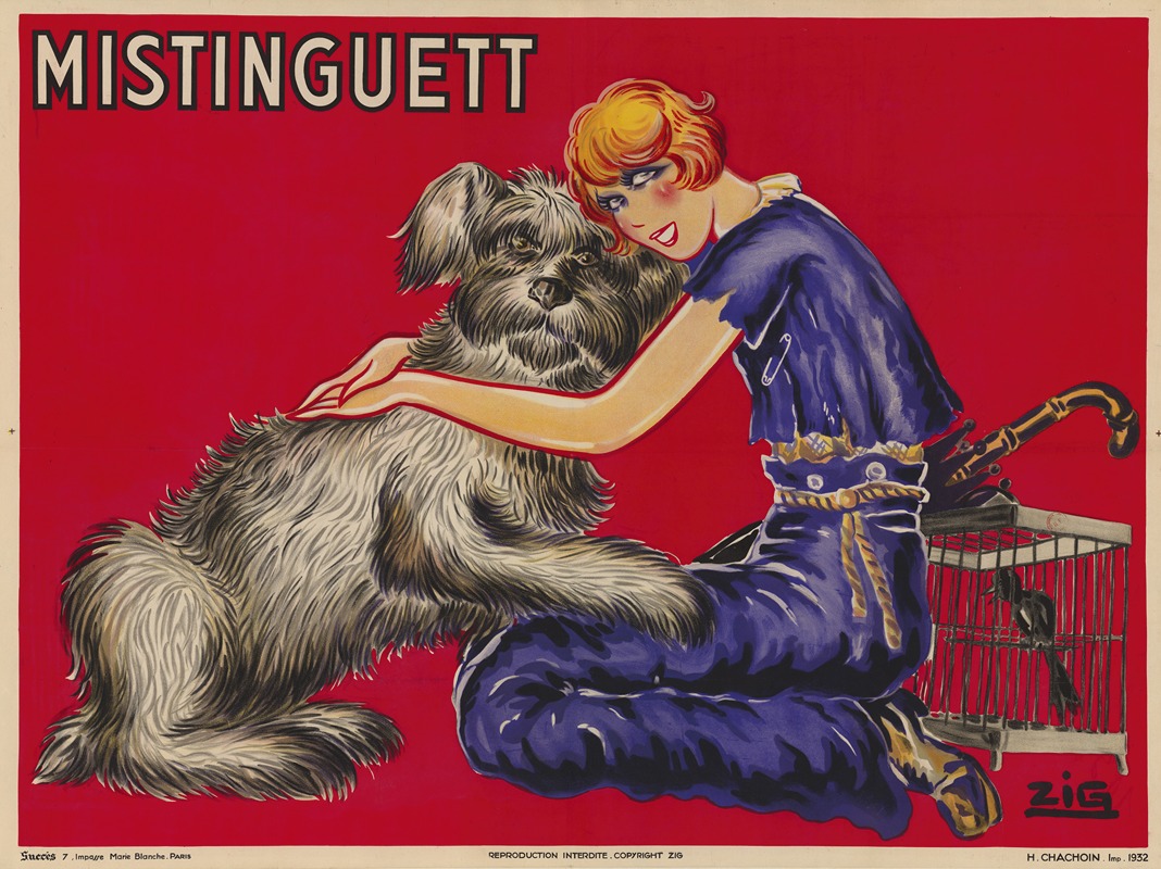 Mistinguett by Zig - Artvee