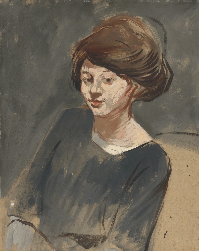 Portrait of a Woman by Jean-Louis Forain - Artvee