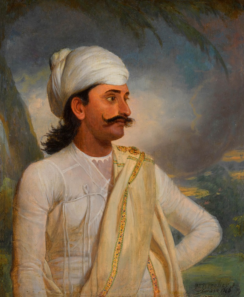 Portrait of a ‘munshi’, probably Muhammad Samir - Artvee