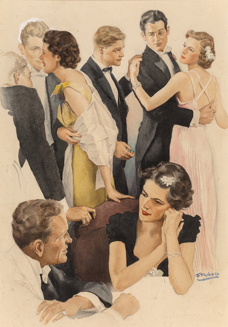 The Dance by Edmund Franklin Ward - Artvee