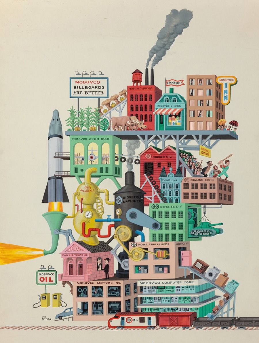 Economy by James Flora - Artvee