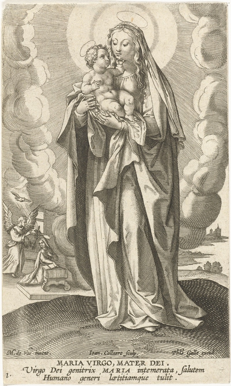 Mary with child - Artvee