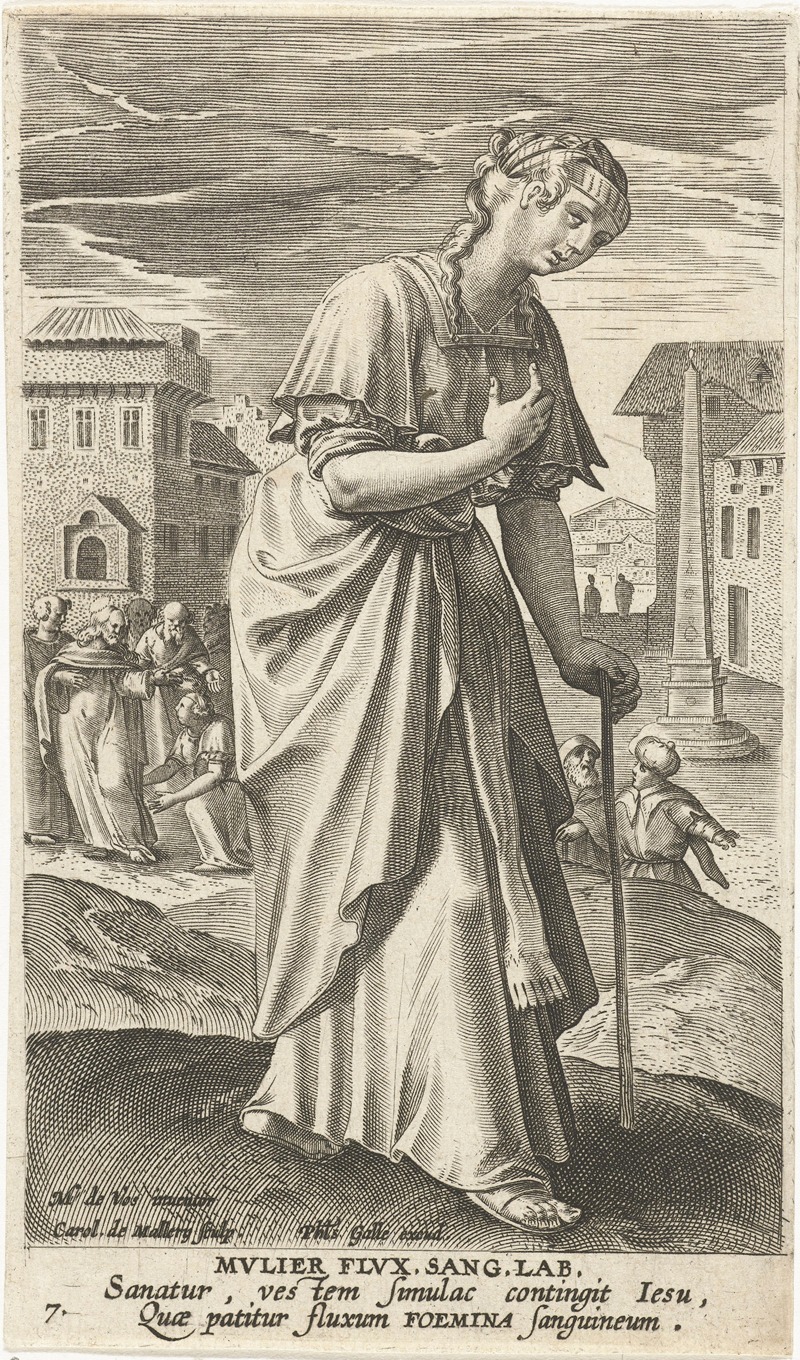 The bleeding woman - Artvee