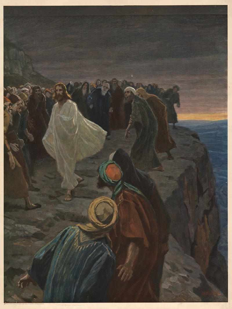 The cliff in Nazareth - Artvee