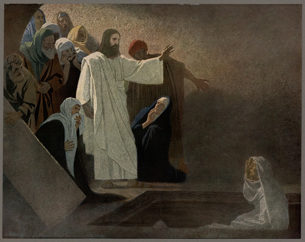 The resurrection of Lazarus - Artvee