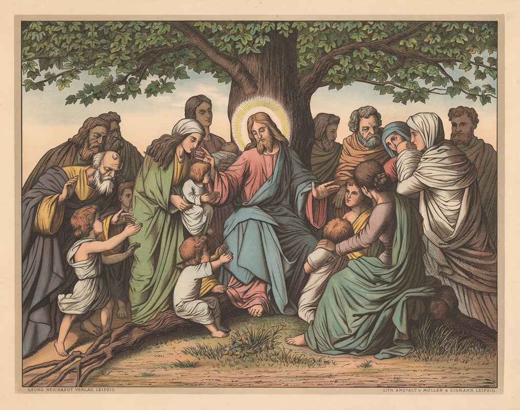 Jesus blesses the little children - Artvee