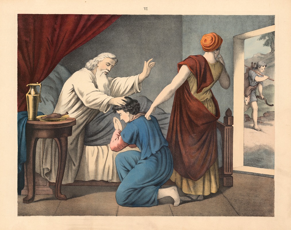 Isaac blesses Jacob - Artvee