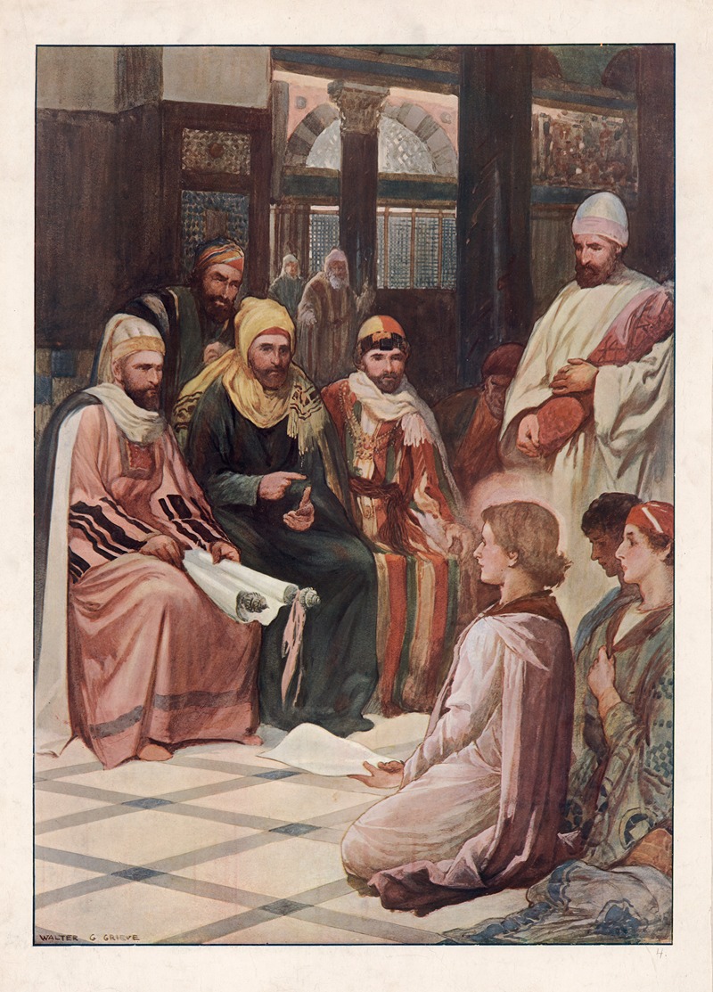 The Boy Jesus in the Temple - Artvee