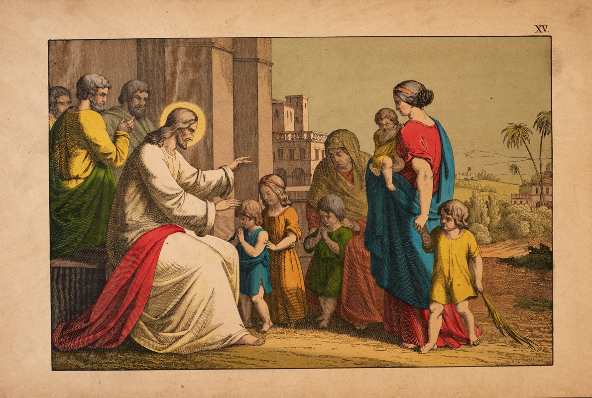 Jesus blesses the little children - Artvee