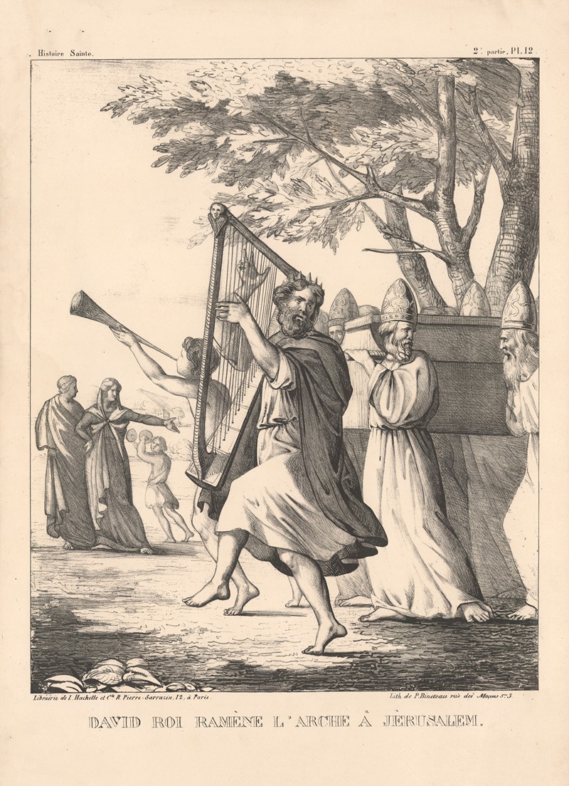 David roi ramene l’arche a Jerusalem - Artvee