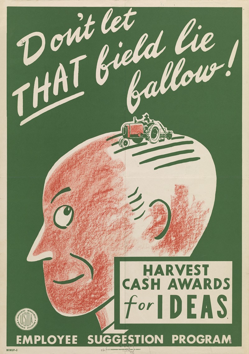 Don’t let that field lie fallow!; harvest cash awards fo - Artvee