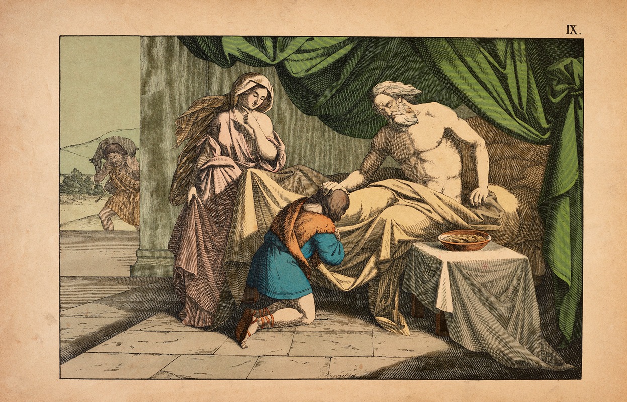 Isaac blesses Jacob - Artvee