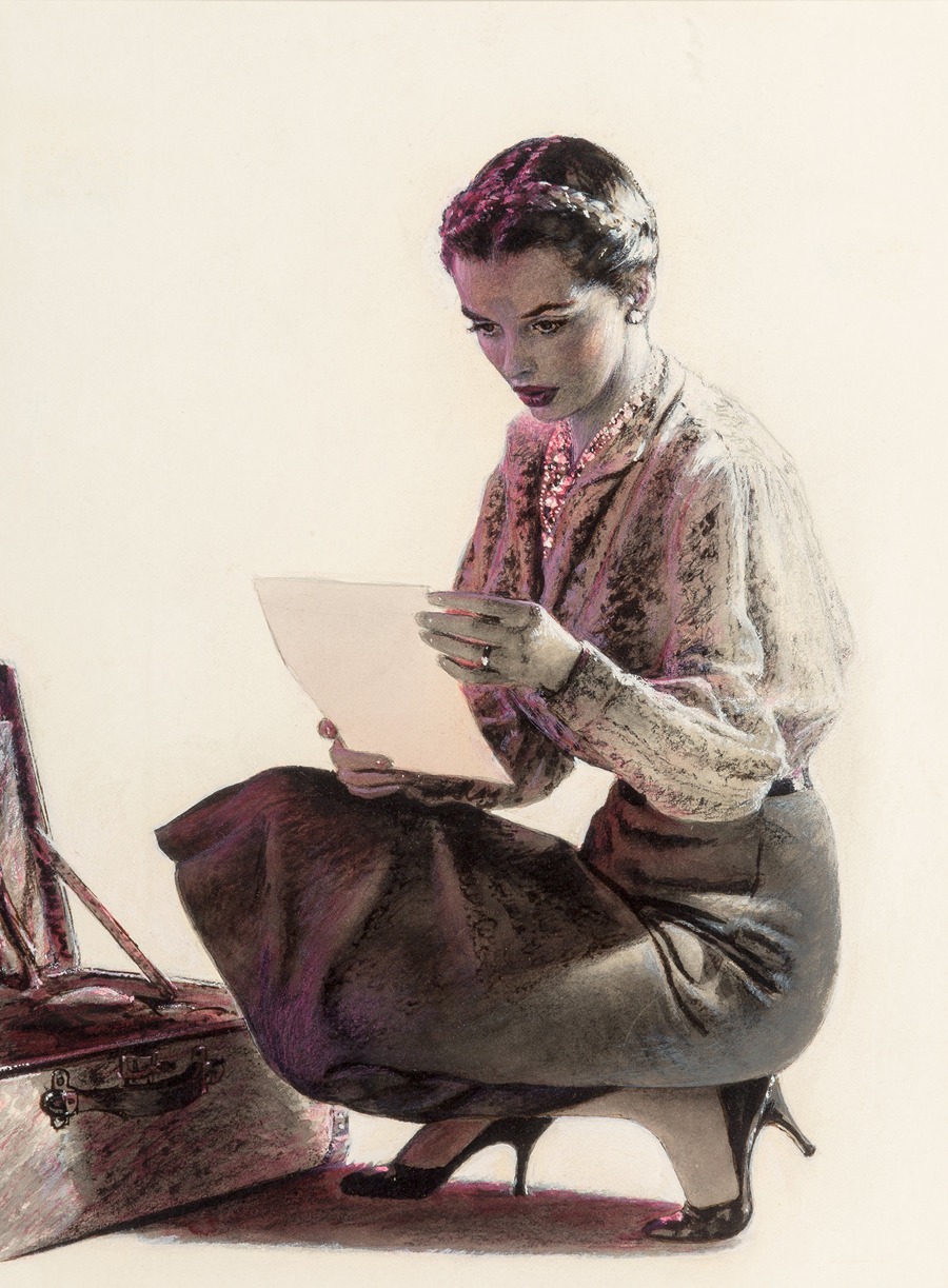 The Letter by Edwin Georgi - Artvee