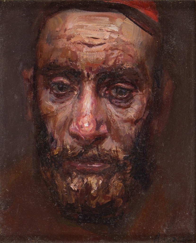 Portrait Of An Old Man By Daud Akhriev Artvee