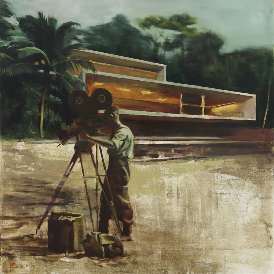 Beach Scene by Andrew Beck - Artvee