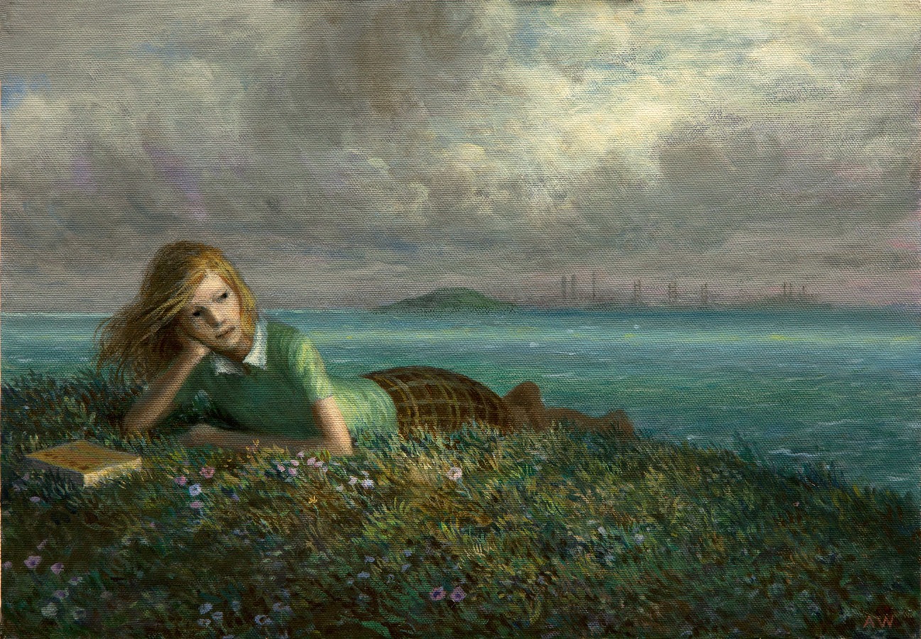By The Sea by Aron Wiesenfeld - Artvee