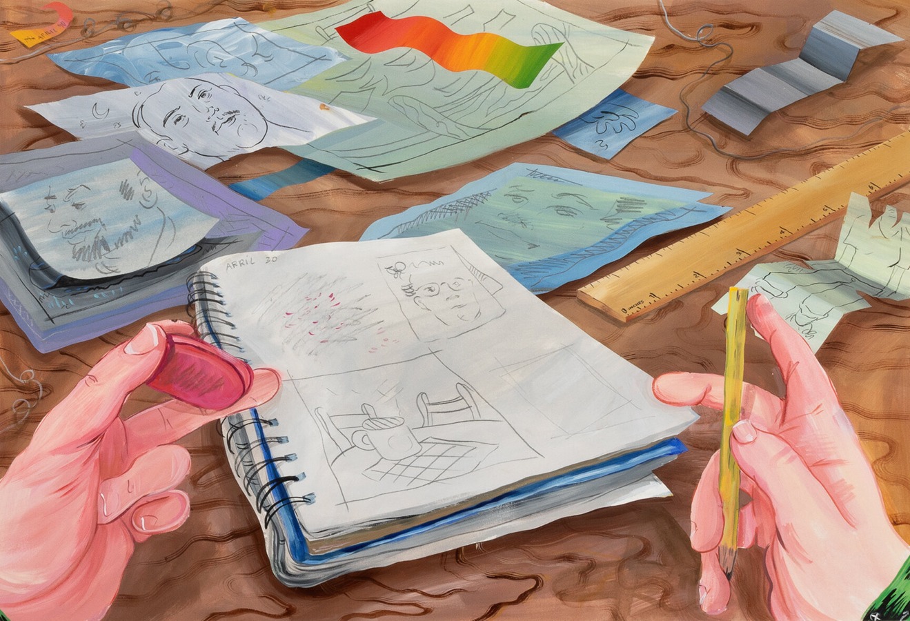 Desk by Rebecca Ness - Artvee