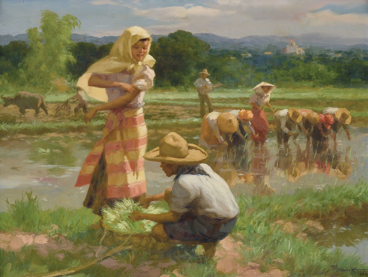 Filipino Farmer Painting