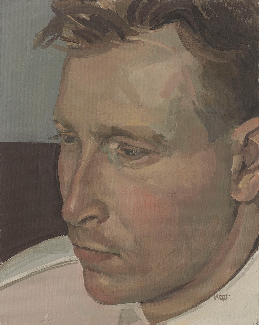 Head of a Young Man by Alison Watt - Artvee