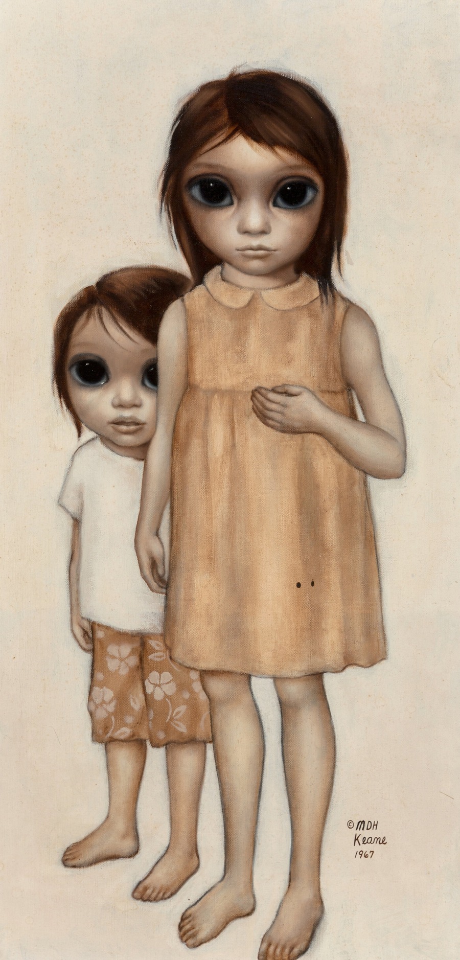 Two Sisters by Margaret Keane - Artvee