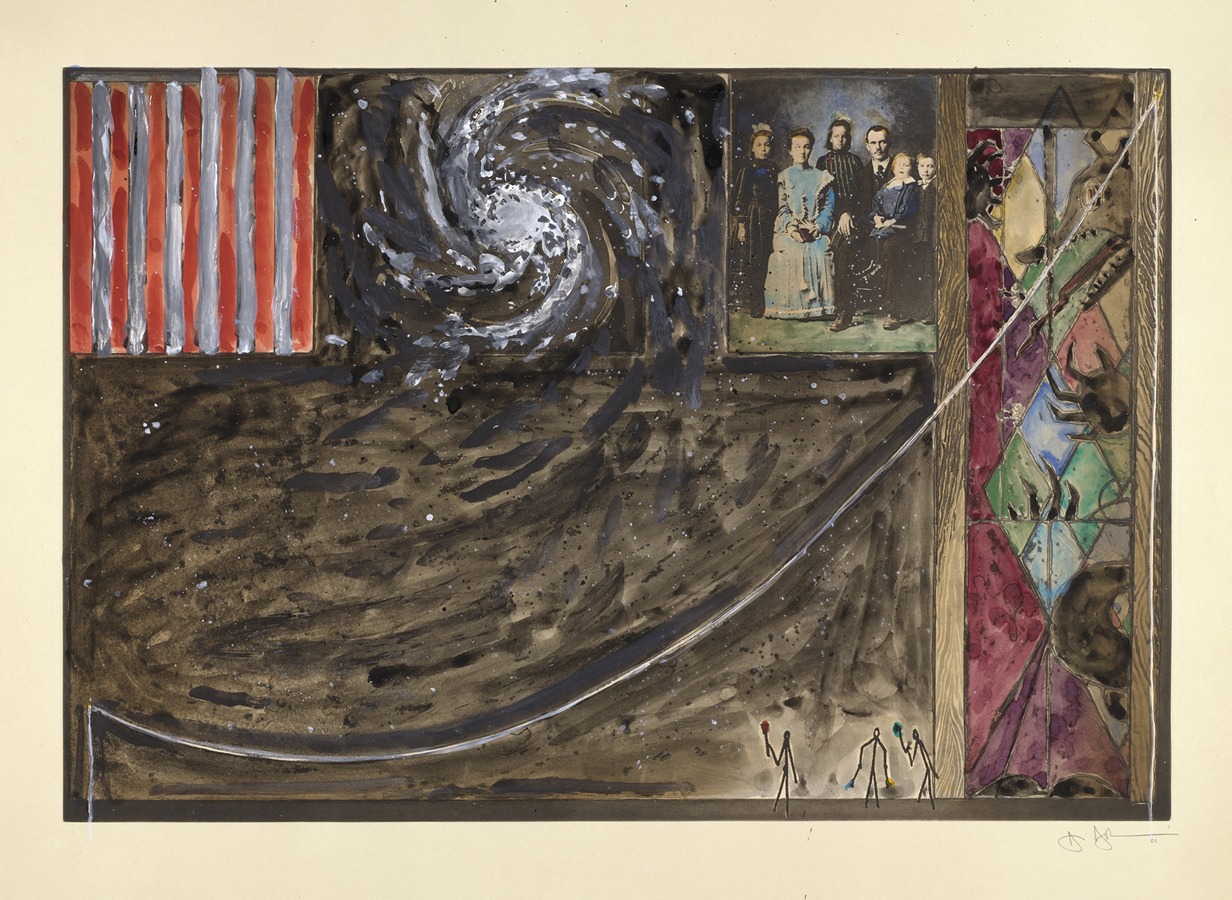 Untitled by Jasper Johns - Artvee