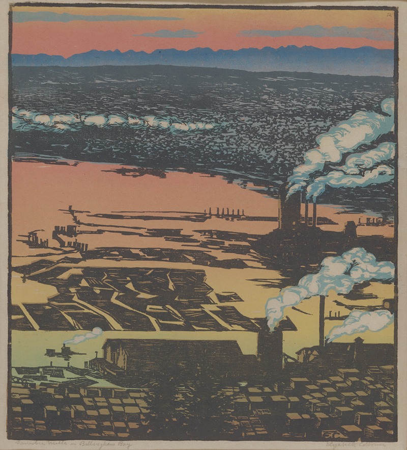 Lumber Mills in Bellingham Bay - Artvee