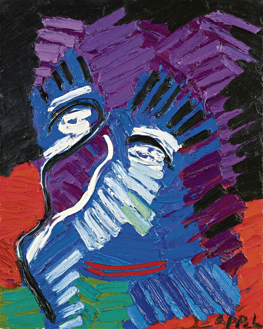 Elephant by Karel Appel - Artvee