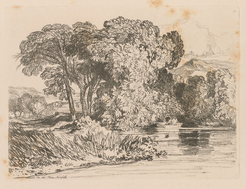 View on the Yare, Norfolk - Artvee