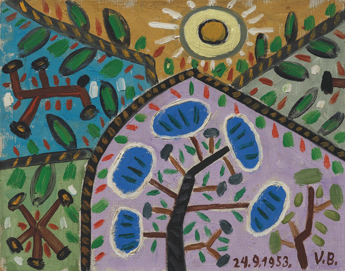 Paysage by Victor Brauner - Artvee