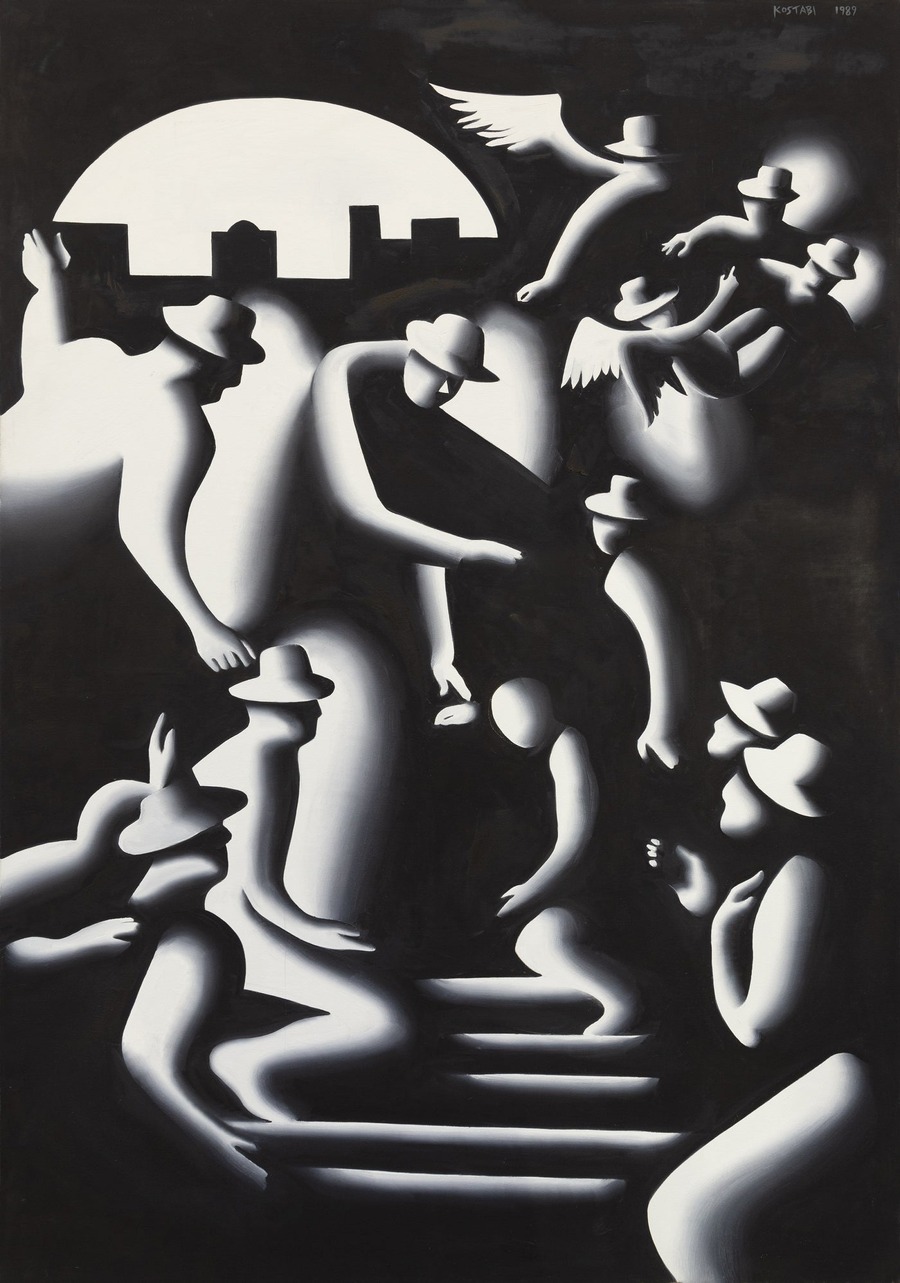 Reconstruction by Mark Kostabi - Artvee
