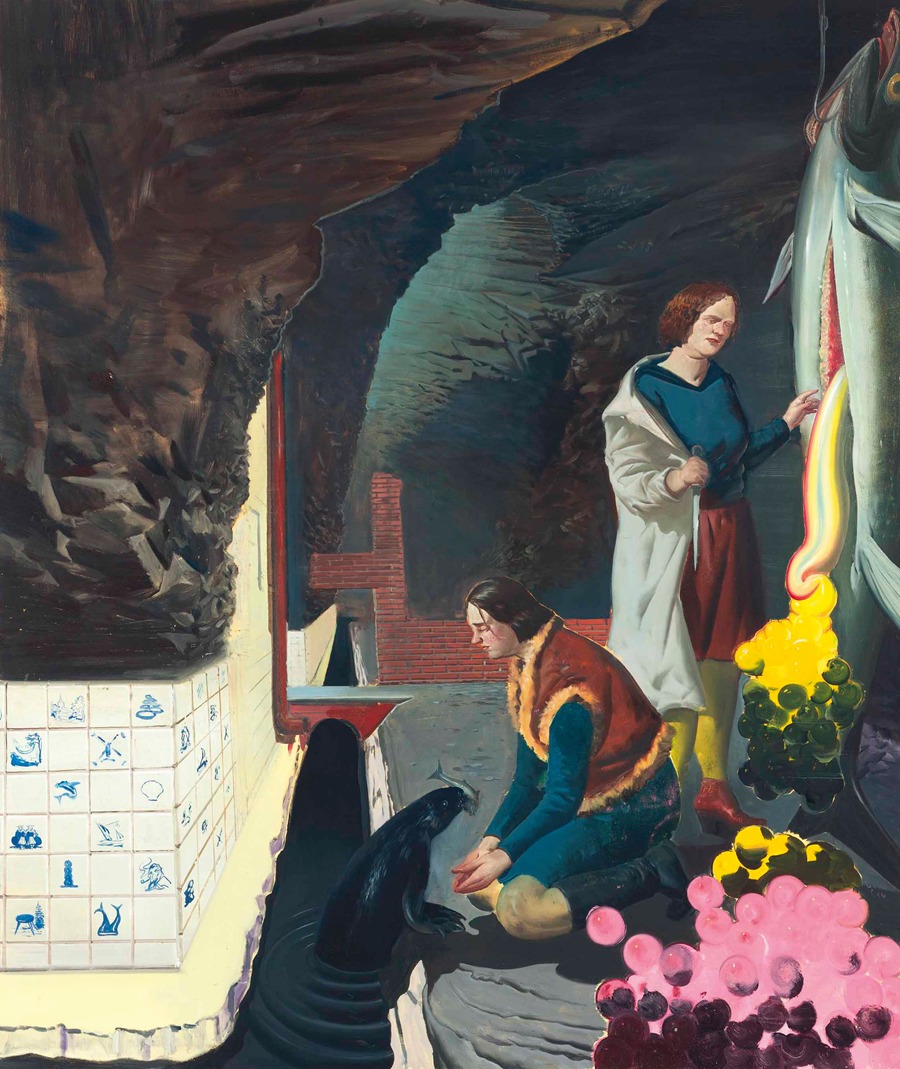 Grotte by Neo Rauch - Artvee