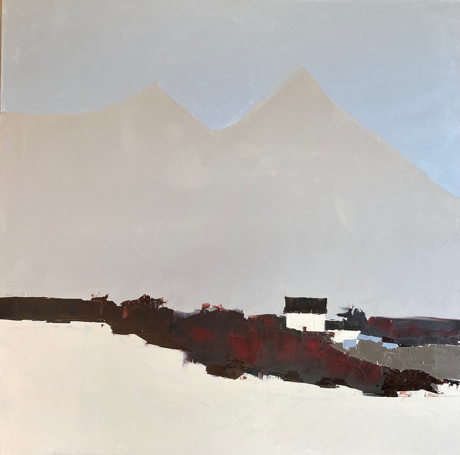 Mountainscape by Sandra Pratt - Artvee