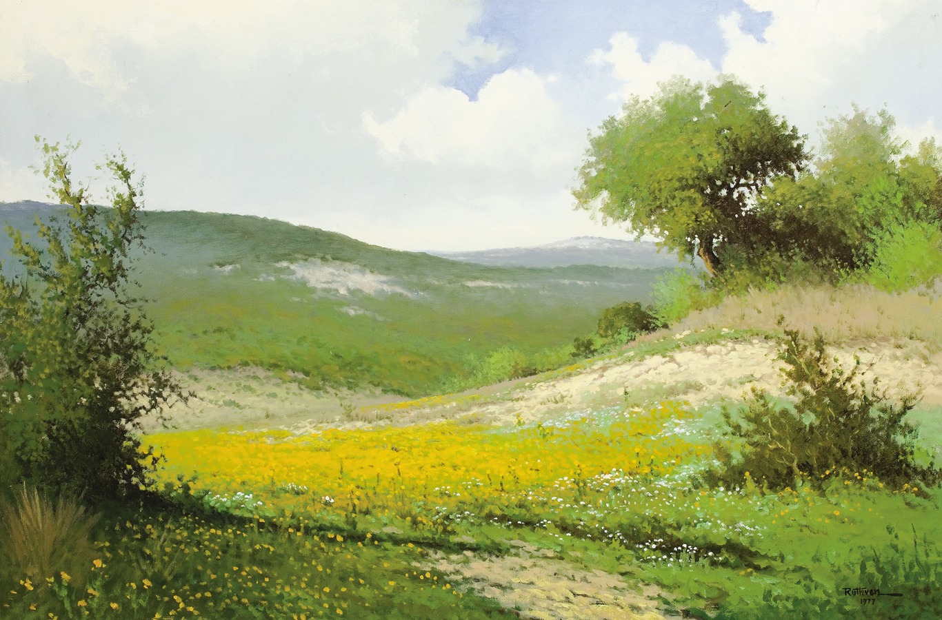 Golden Meadow by Jerry Ruthven - Artvee