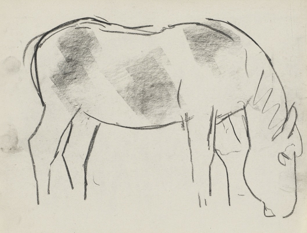 Schets van een paard - Artvee