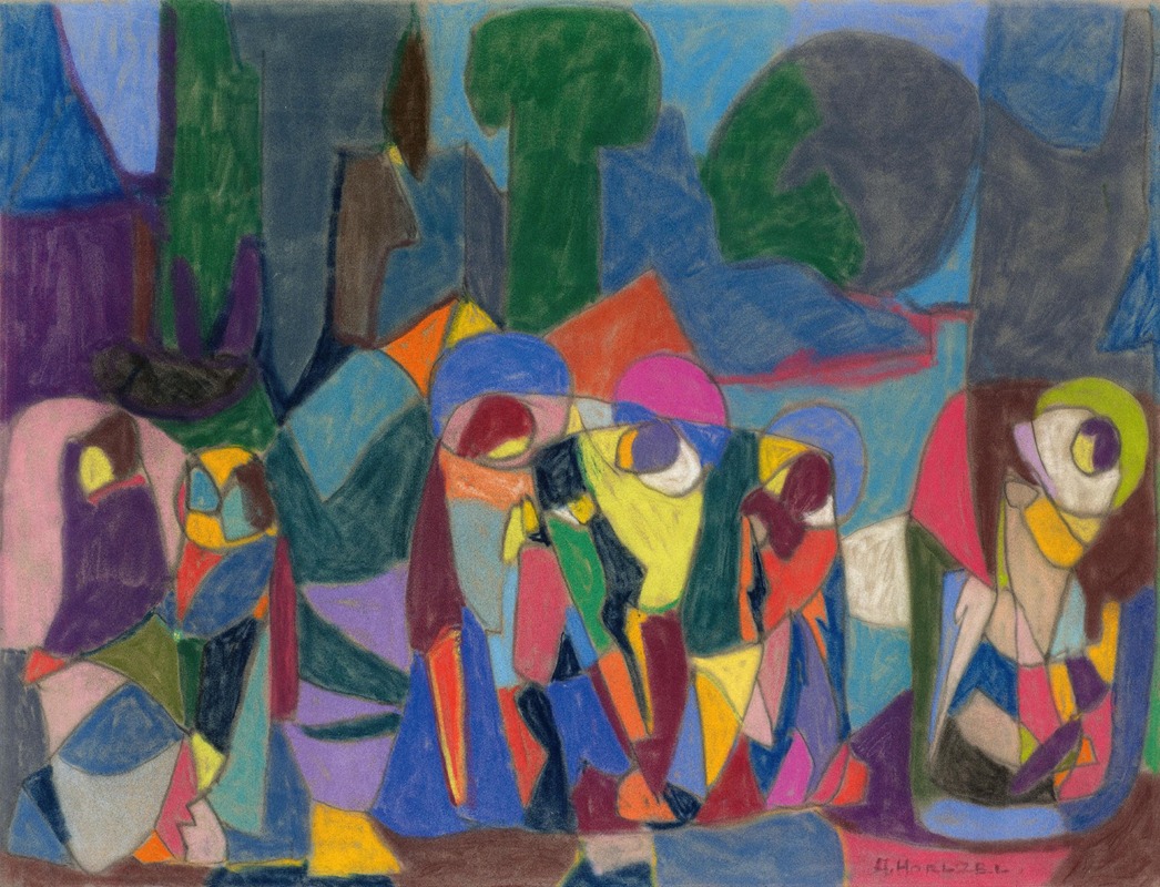 Untitled (Komposition mit Figuren) - Artvee