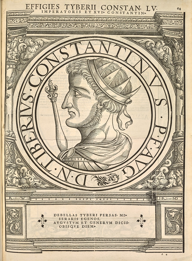 Tiberius II Constantine by Jacopo Strada - Artvee