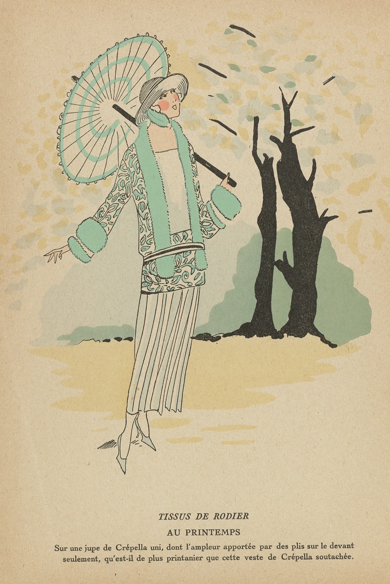 Tissus de Rodier Au Printemps - Artvee