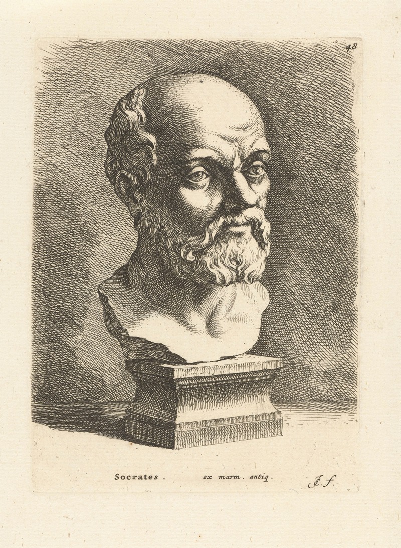 Portrait bust of Socrates - Artvee
