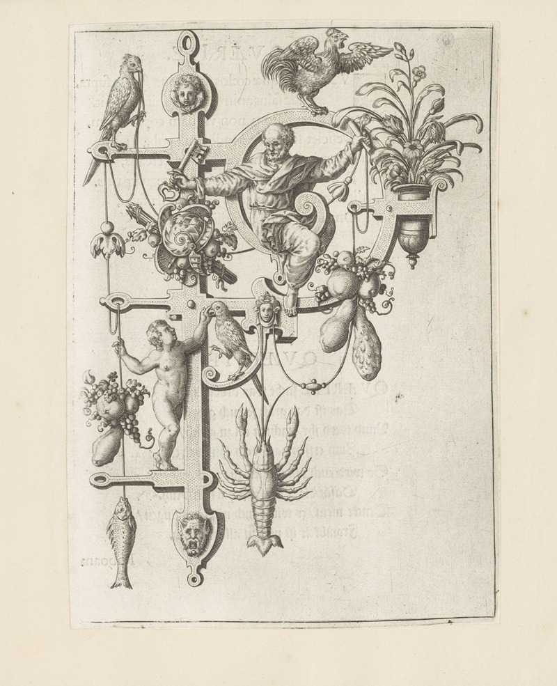 Letter P with Peter - Artvee