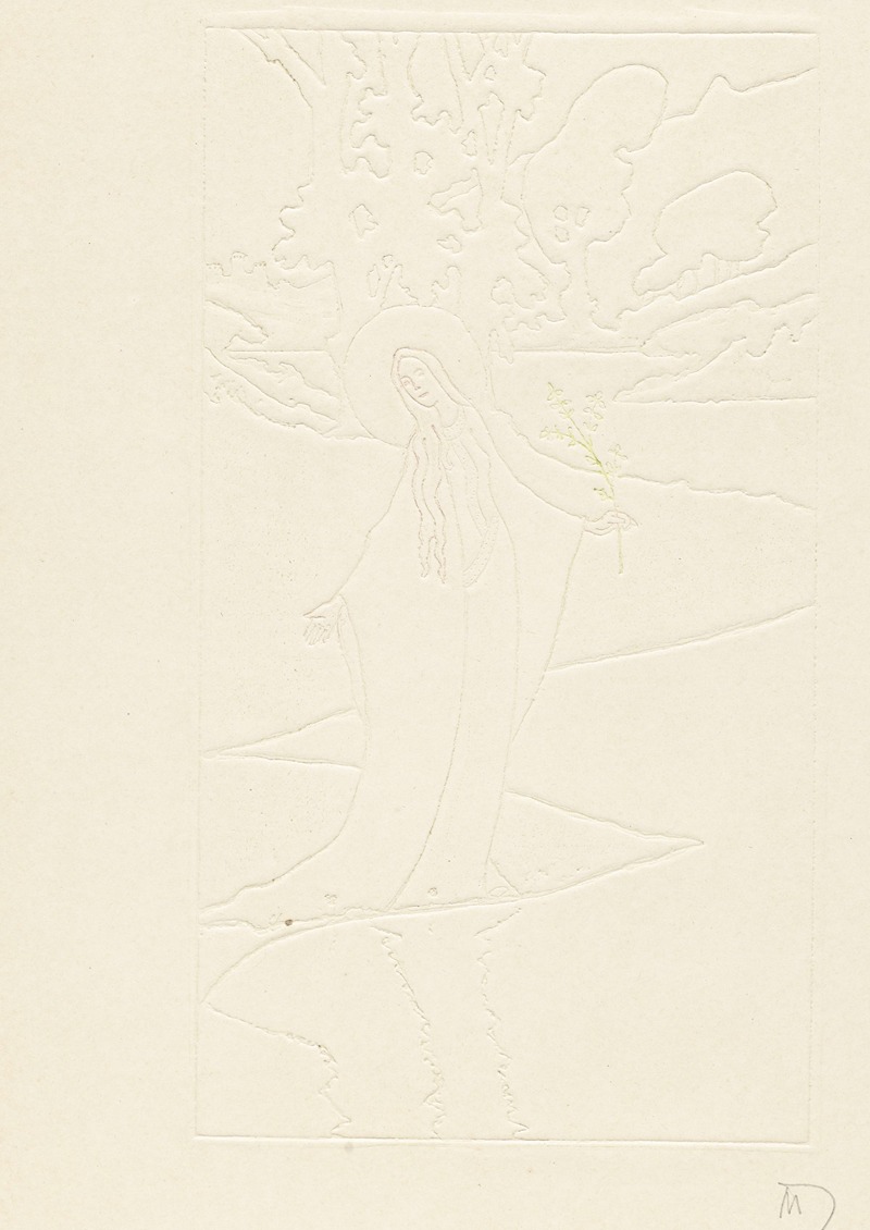 La Princesse. Léger relief pour une reliure - Artvee