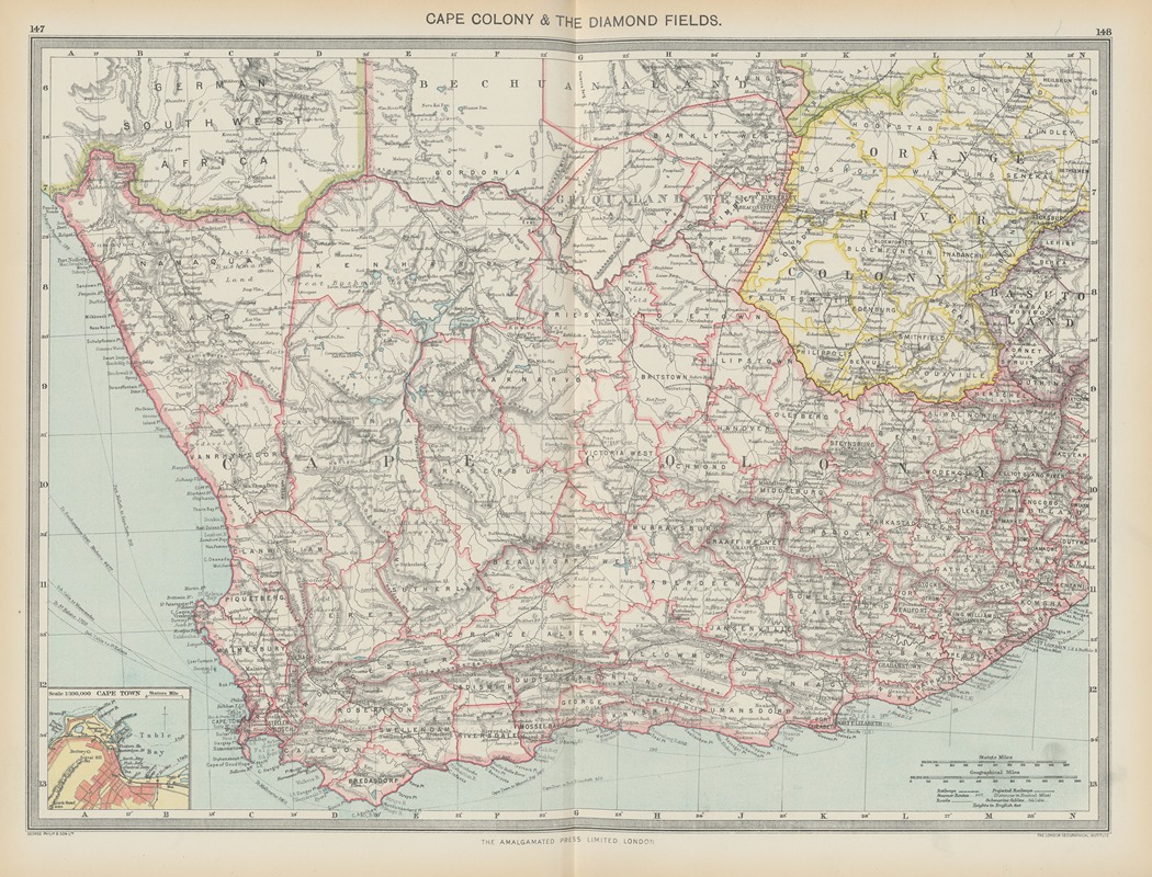 Cape Colony and The Diamond Fields - Artvee
