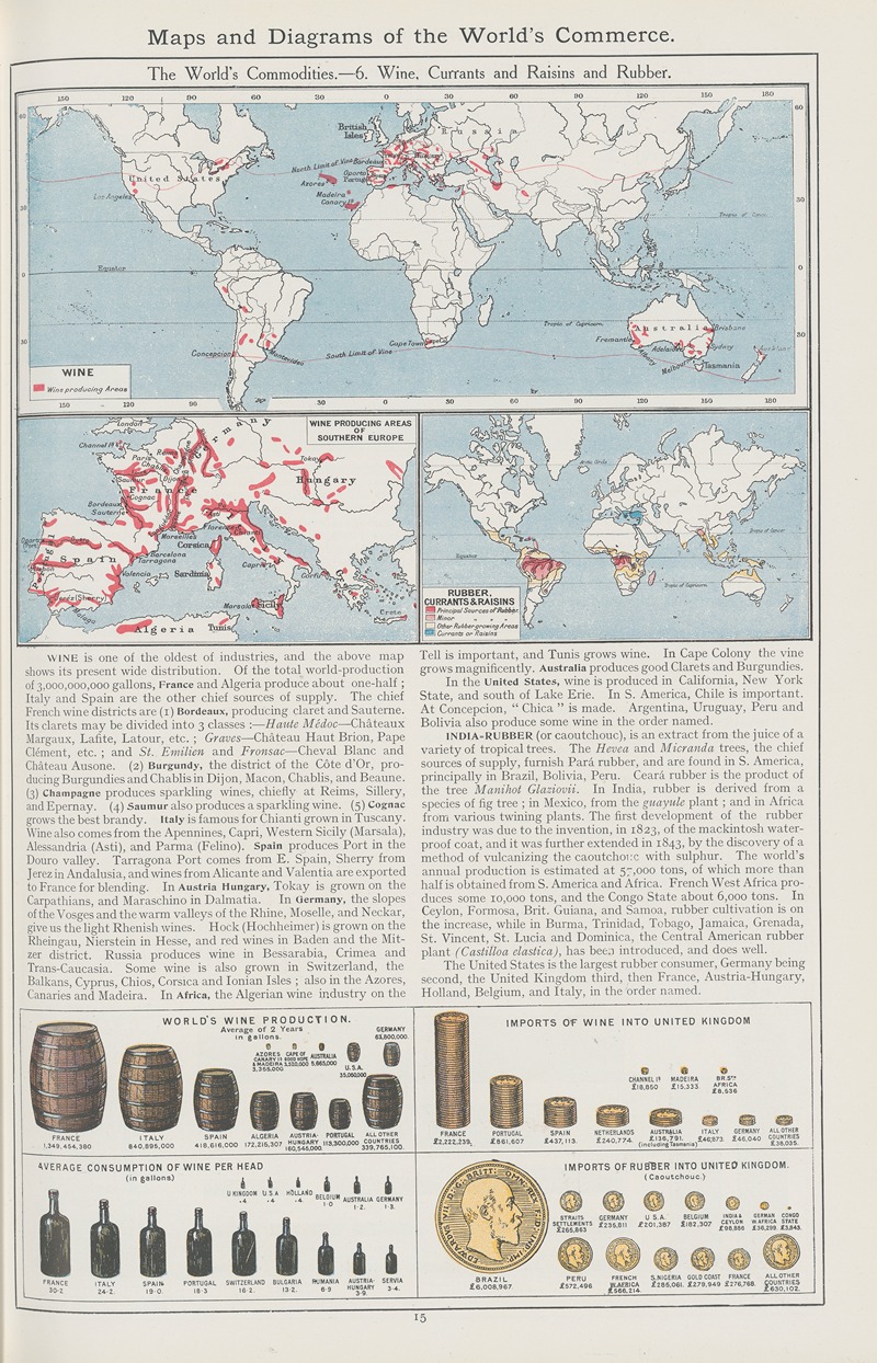 The World’s Commodities—6. Wine, Raisins, Currants and Rubber - Artvee