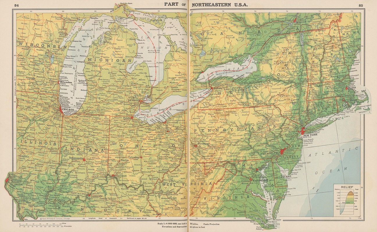 Part of Northeastern U. S. A. - Artvee