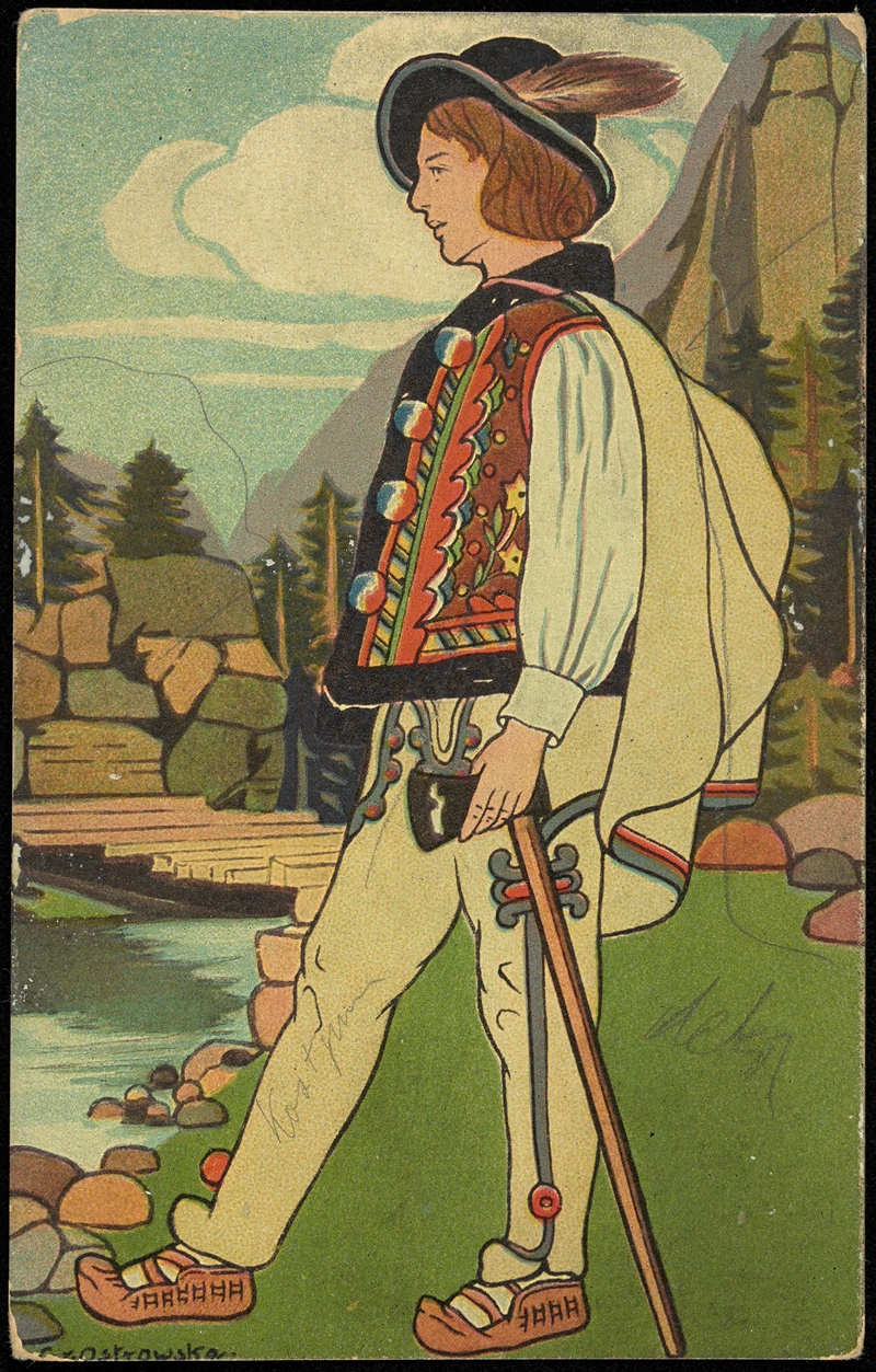 Highlander in traditional costume - Artvee