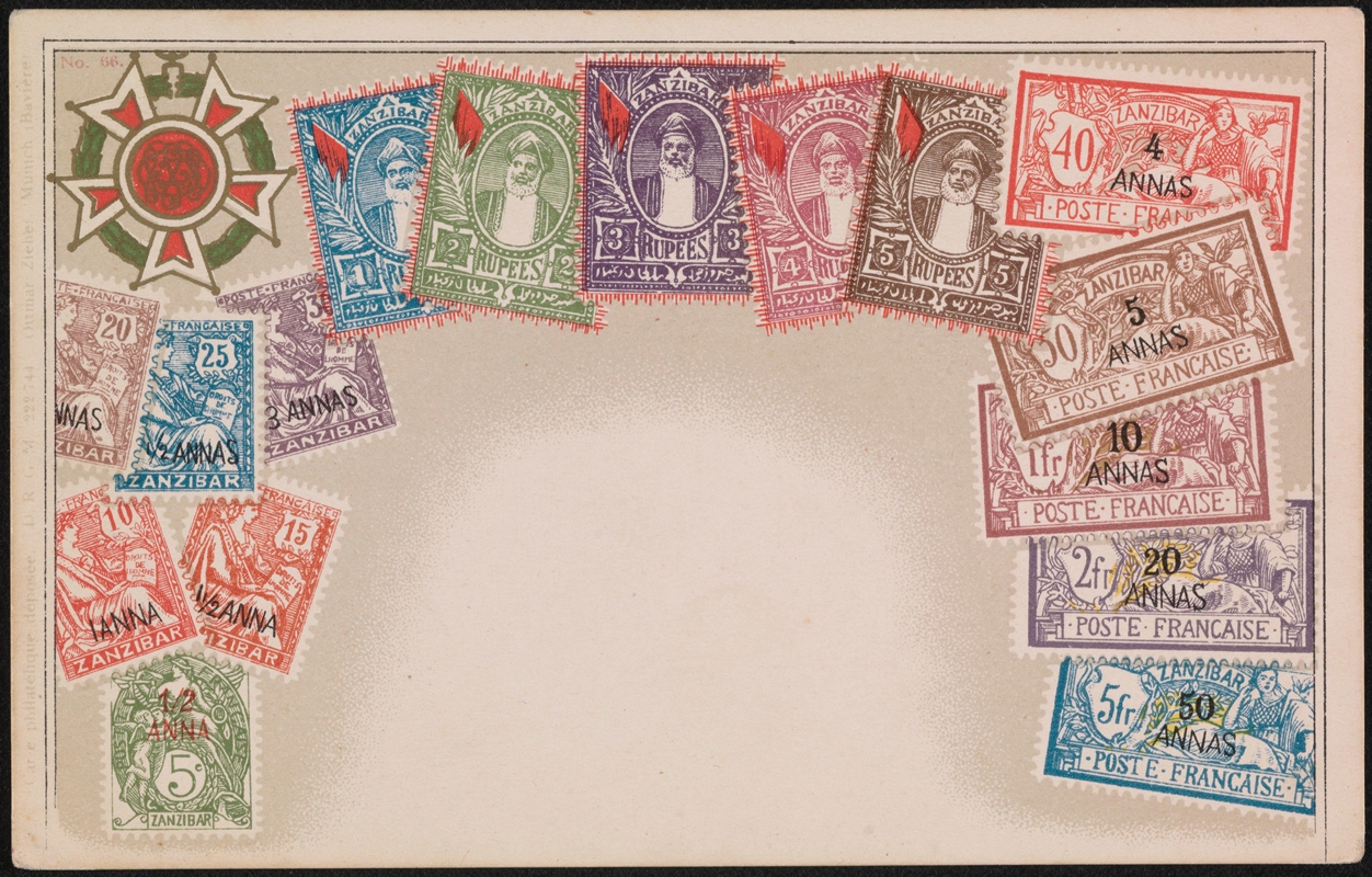 Zanzibar postage stamps - Artvee