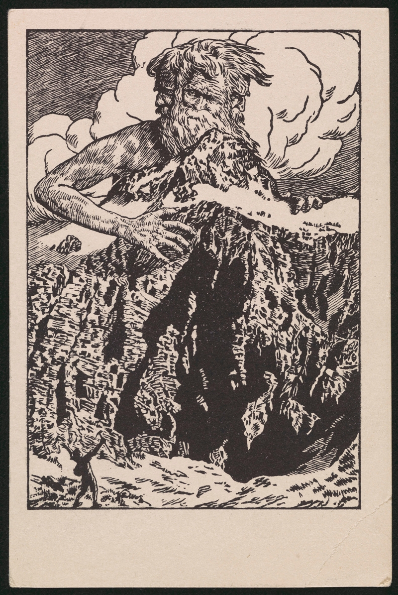 Triglav – drvorez - Artvee