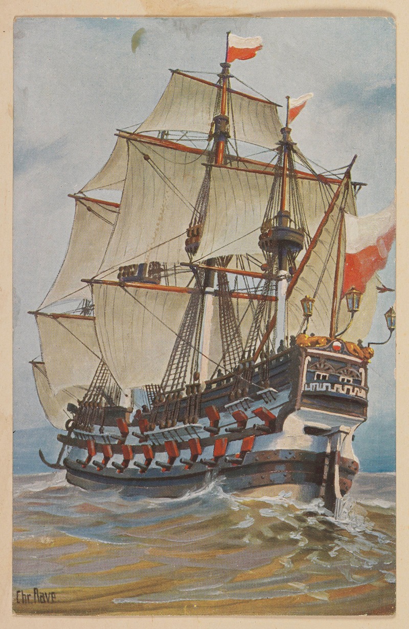 Lübeck warship ‘Löwe’, 16th century - Artvee